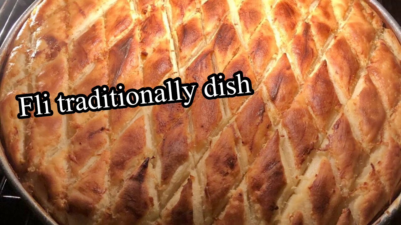 Traditional Albanian dish Fli - YouTube