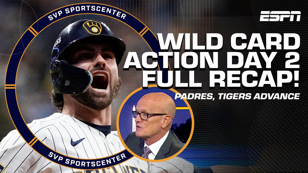 WILD CARD DAY 2 RECAP 👏 Brewers TIE IT UP 👀 Tigers, Royals & Padres ...