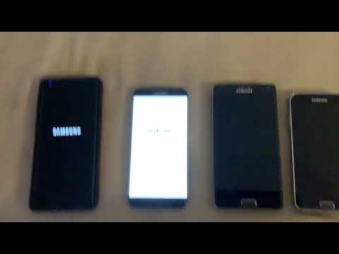 All of my Samsung phones startup and shutdown - YouTube