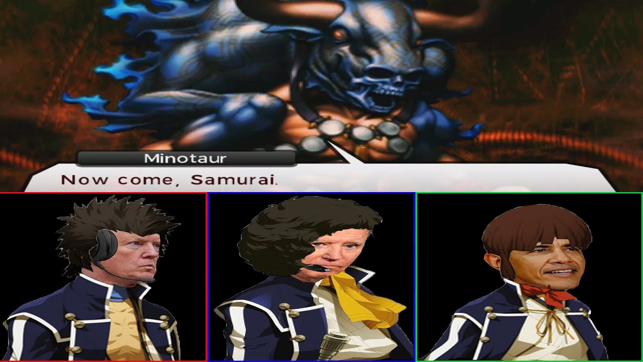 President Biden Experiences Minotaur - Shin Megami Tensei 4 - YouTube