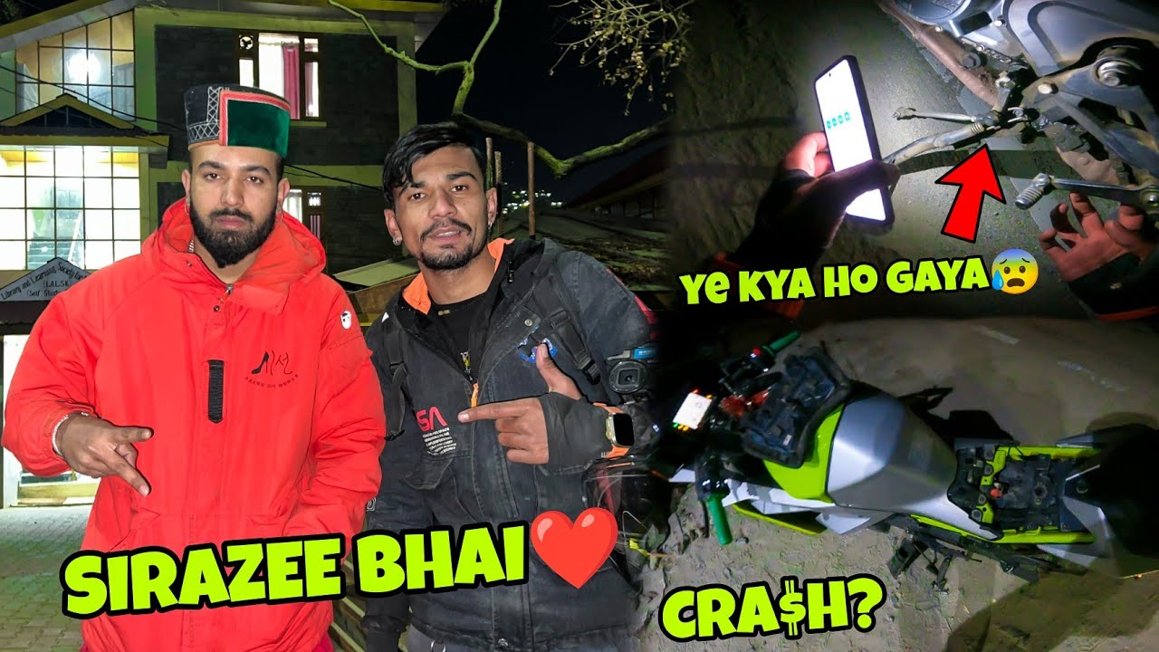 i meet @sirazee ️ ||Bike Kharab Hogyi rat ko Manali Ride Pr💔|| abb kya ...