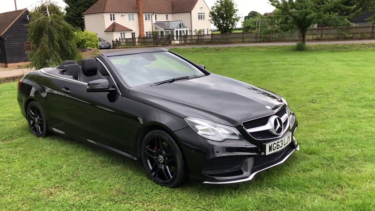 Mercedes E220 convertible black 2014 for sale @ Auto 2000 Epping - YouTube