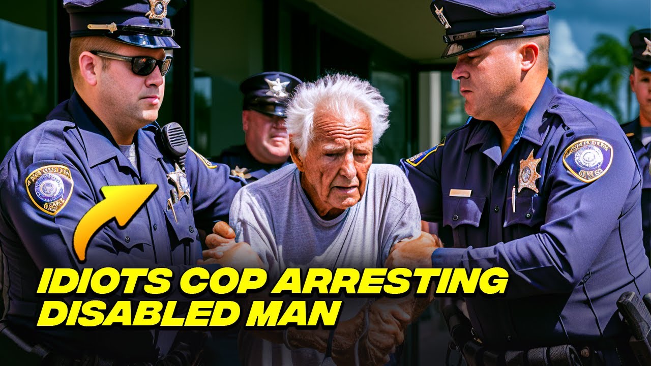 Idiots Cop Gets CHARGED For Arresting Disabled Man.. - YouTube
