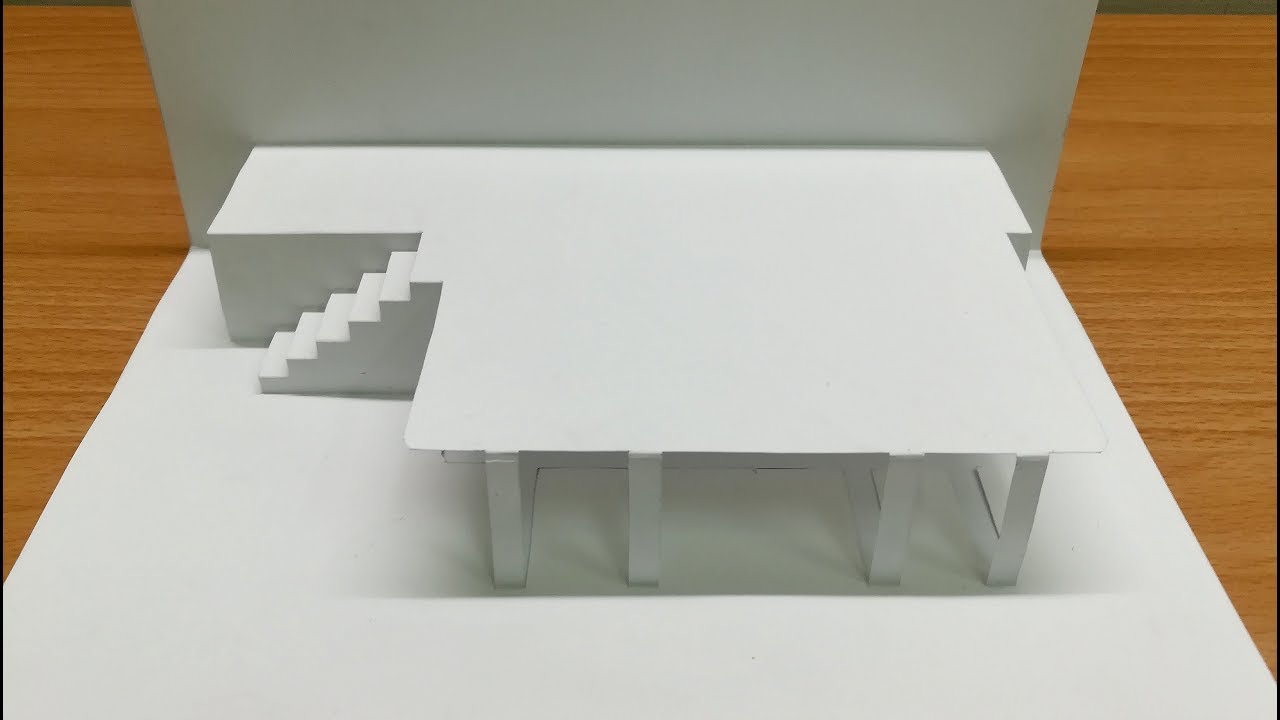 3d building｜House Pop up card｜Origami building｜House structure｜kirigami ...