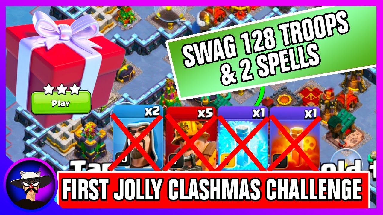Easily 3 Star First Jolly Clashmas Challenge | How to Complete Clashmas ...