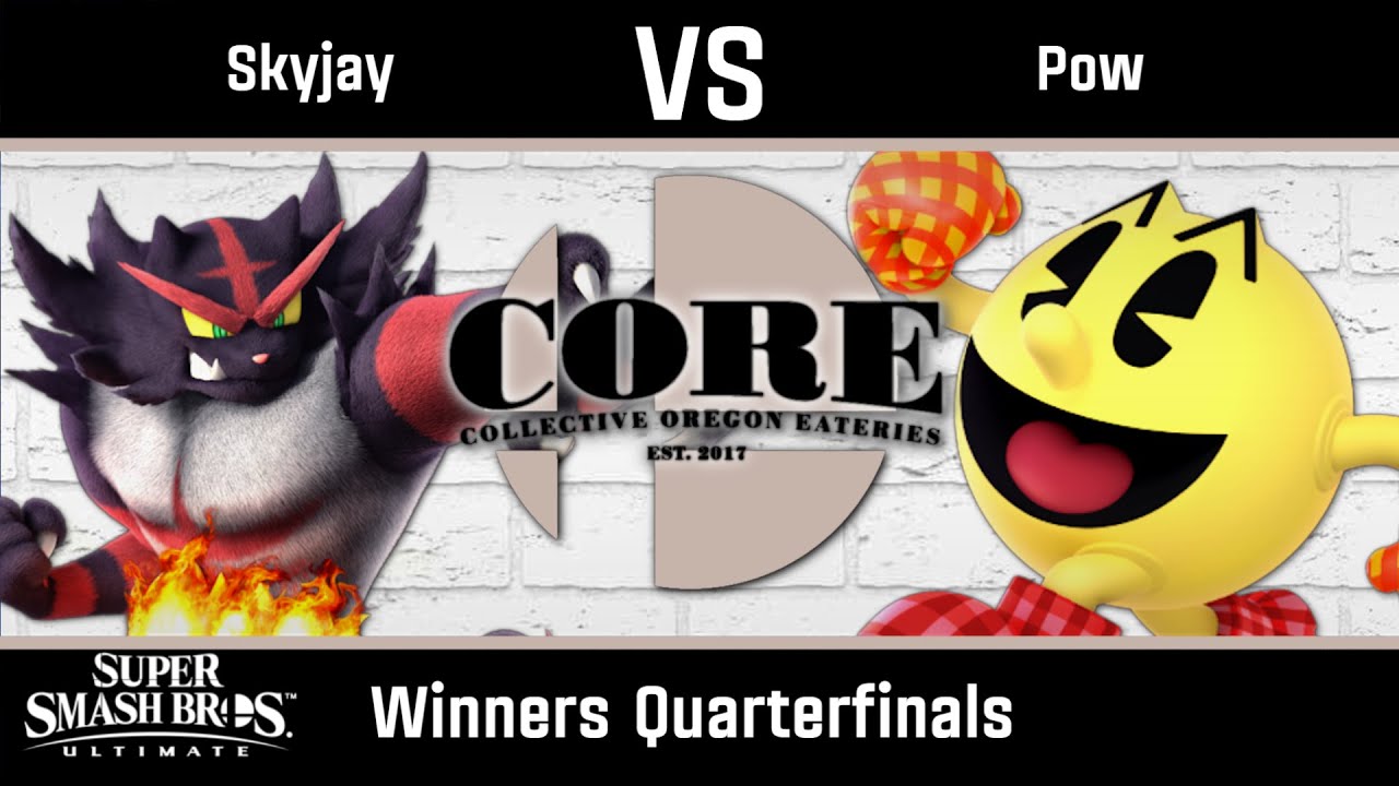 Skyjay (Incineroar) vs Pow (Pac-Man) - Ultimate Winners Quarterfinals ...