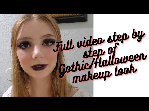 Full video step by step tutorial of my latest gothic/Halloween makeup ...