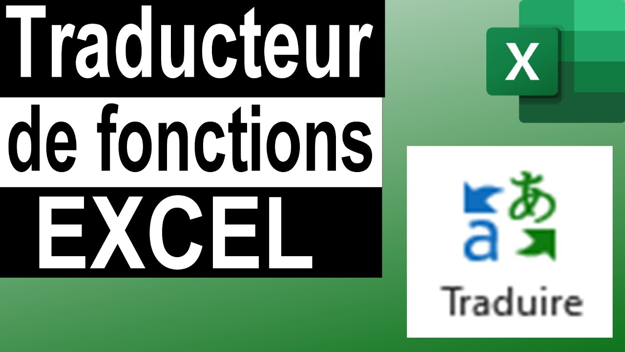 Traducteur de fonctions d'Excel, facile d'utilisation et gratuit. - YouTube