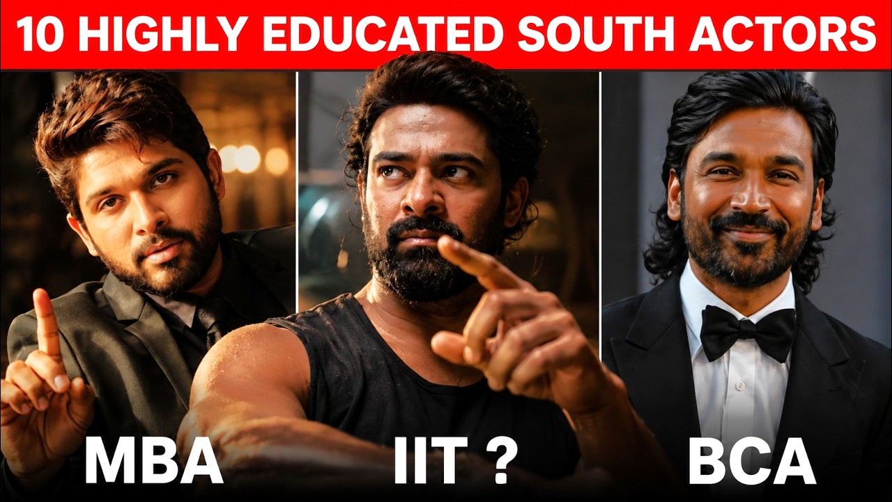 Top 10 Highly Educated South Actors || Filmy Banda - YouTube