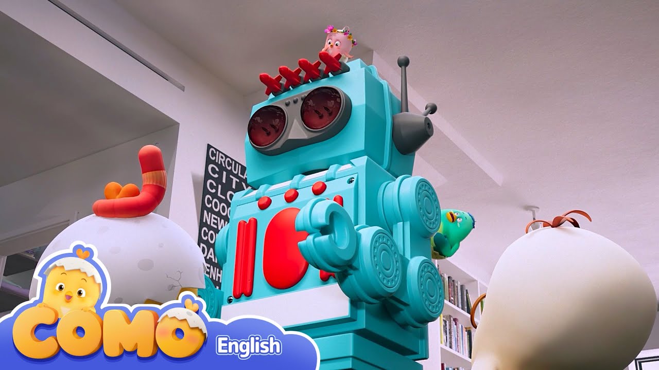 Curious Como SE2 | The Battery and the Robot | Cartoon video for kids ...