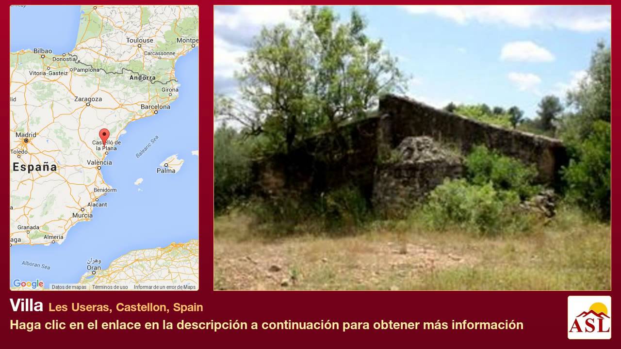 Villa se Vende en Les Useras, Castellon, Spain - YouTube
