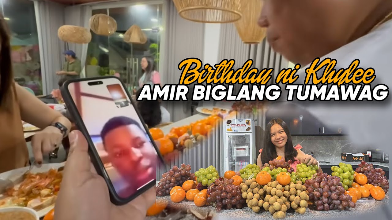 BIRTHDAY NI KHYLEE…AMIR BIGLANG TUMAWAG!! Kaka touch!! - YouTube