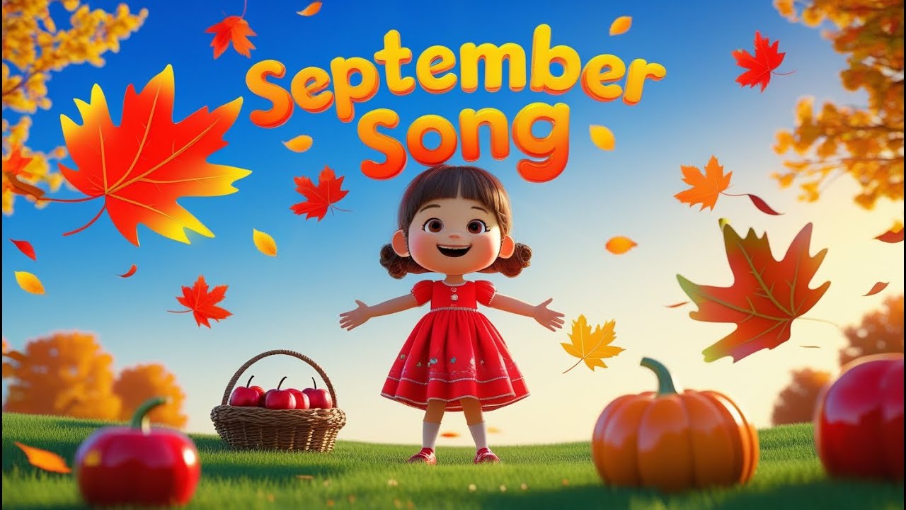 September Song for Kids🌟🍂🎶 | Autumn Nursery Rhyme for Kids | Back to ...