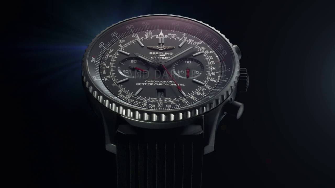 BREITLING Navitimer 46 Blacksteel - YouTube