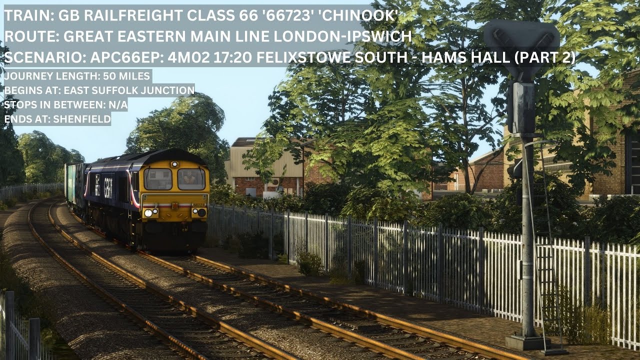 Train Simulator Classic: 4M02 17:20 Felixstowe South - Hams Hall Part 2 ...