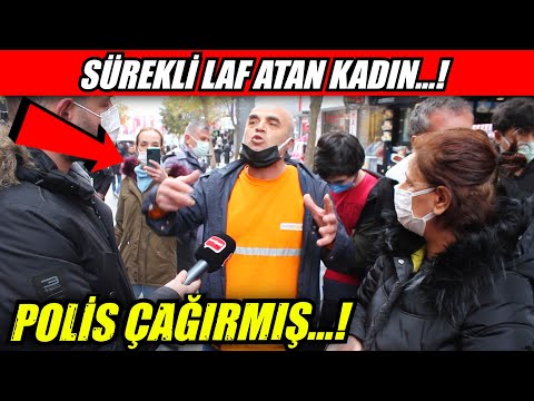 SÜREKLİ LAF ATIP ARAYA GİREN KADIN YÜZÜNDEN POLİS GELDİ..!