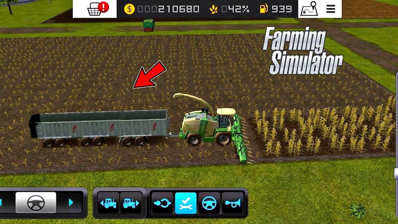 How To Harvest Corn 🌽In Fs 16 || Farming Simulator 16 Harvesting ...
