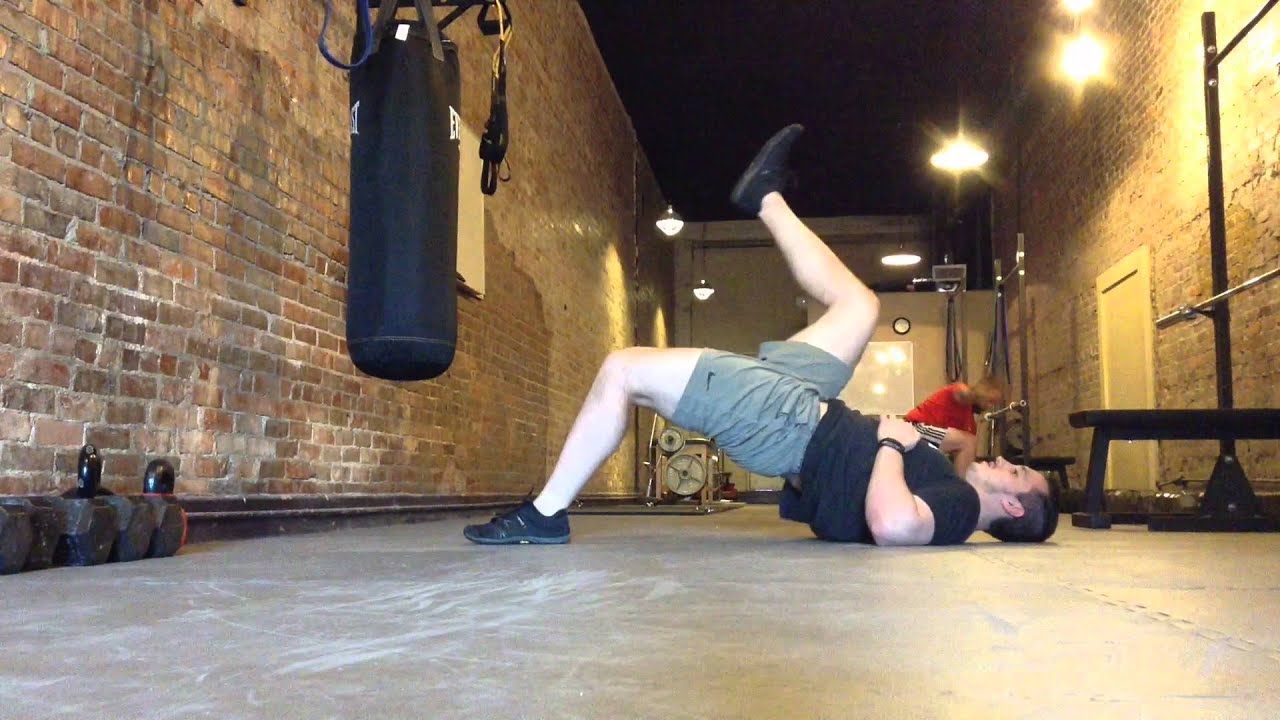 Single Leg Supine Bridge - YouTube