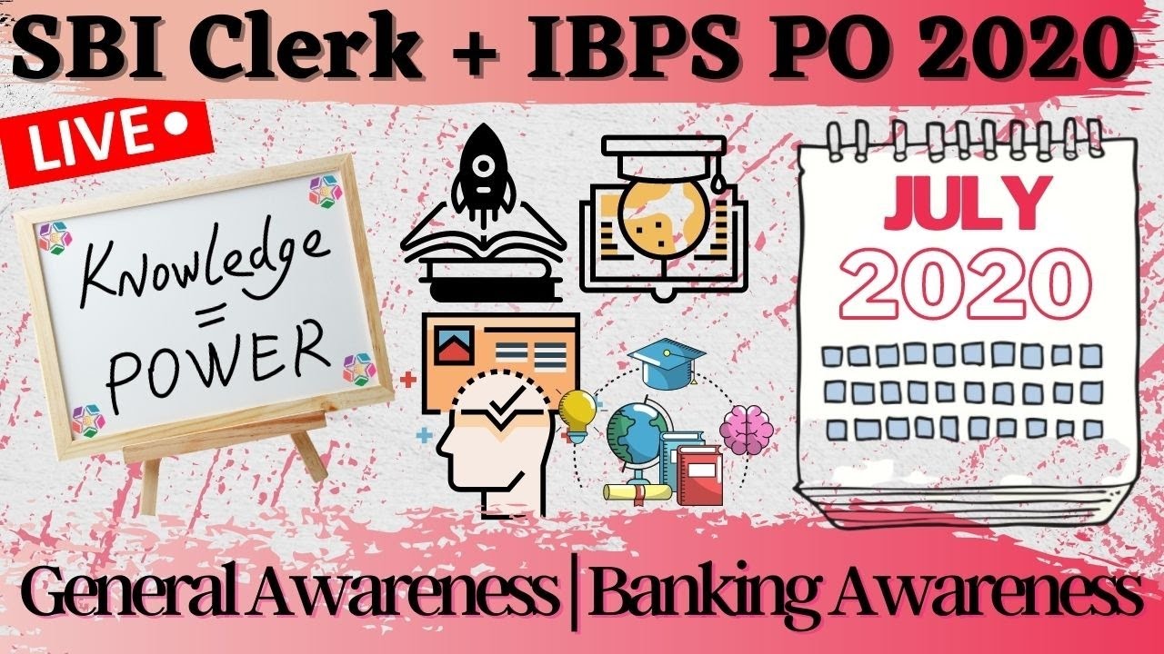 General Awareness | Banking Awareness | July 2020 | SBI PO | IBPS PO ...