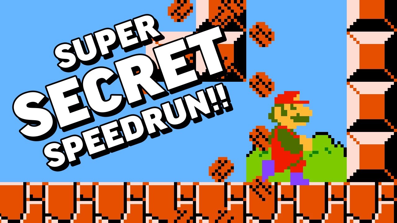 World 1-1 SPEEDRUN Trick in Super Mario Bros. (NES)!! - YouTube