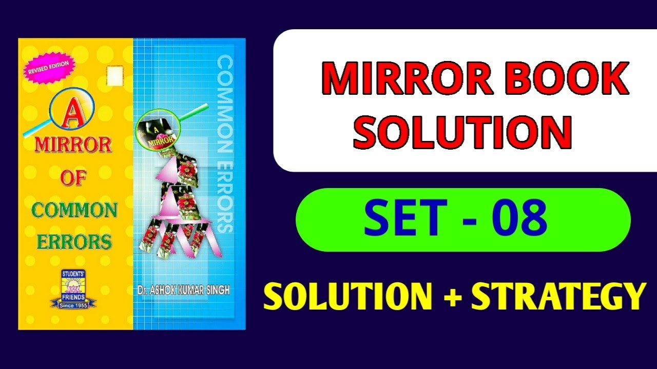 A Mirror Of Common Error Book Solution || MIRROR BOOK SOLUTION SET - 08 ...