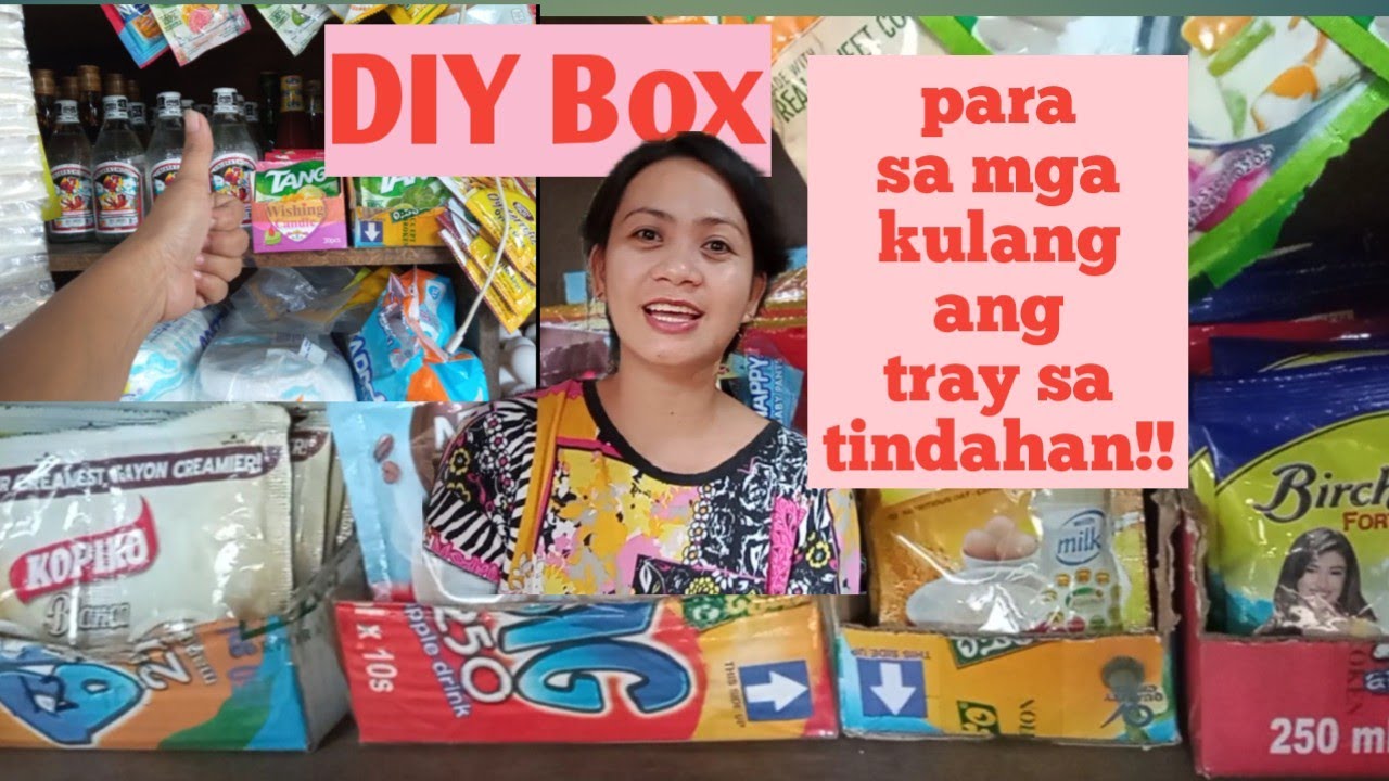 DIY Box para sa mga kulang ang tray sa tindahan!! - YouTube