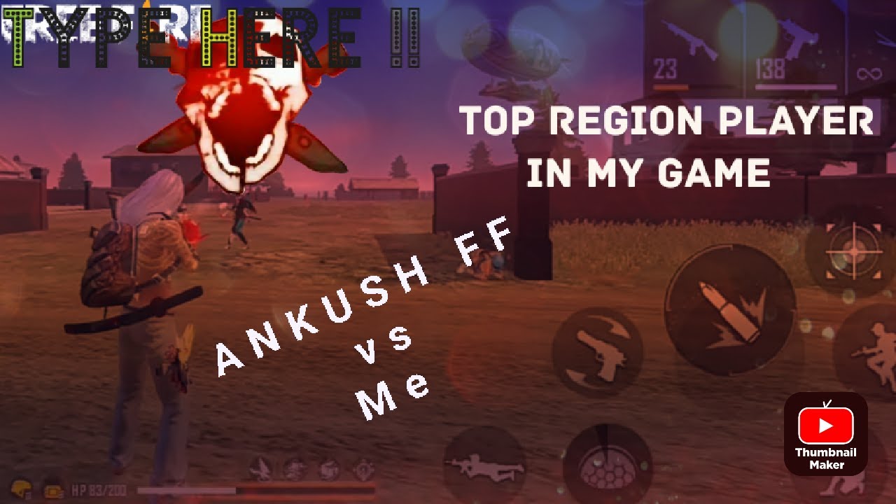 Ankush ff in my game me vs ankush ff speed Gamers in excitement - YouTube