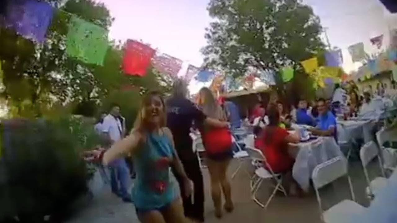 Police Officers Join In Party - YouTube