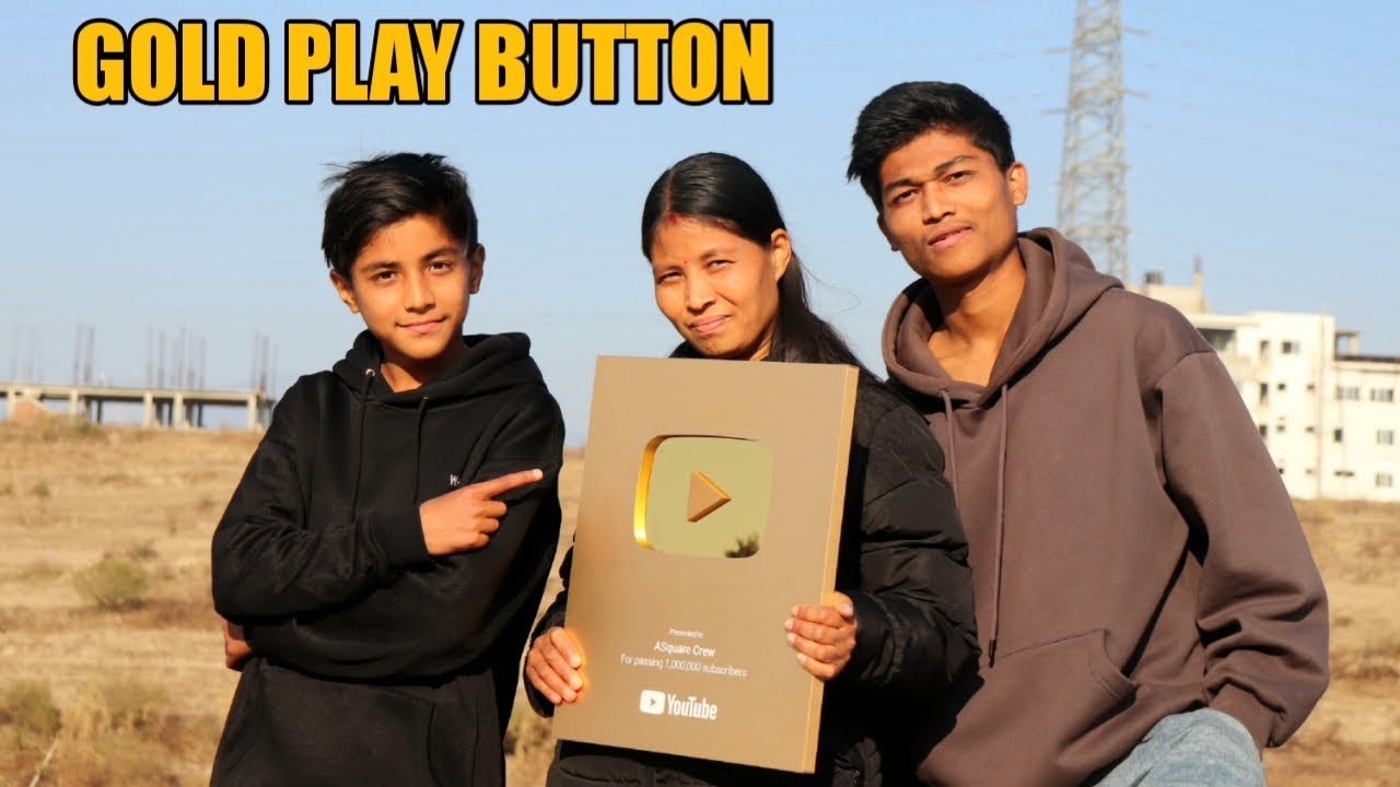 "Unboxing my Gold Play Button: A YouTuber's Dream Come True!" ASquare ...