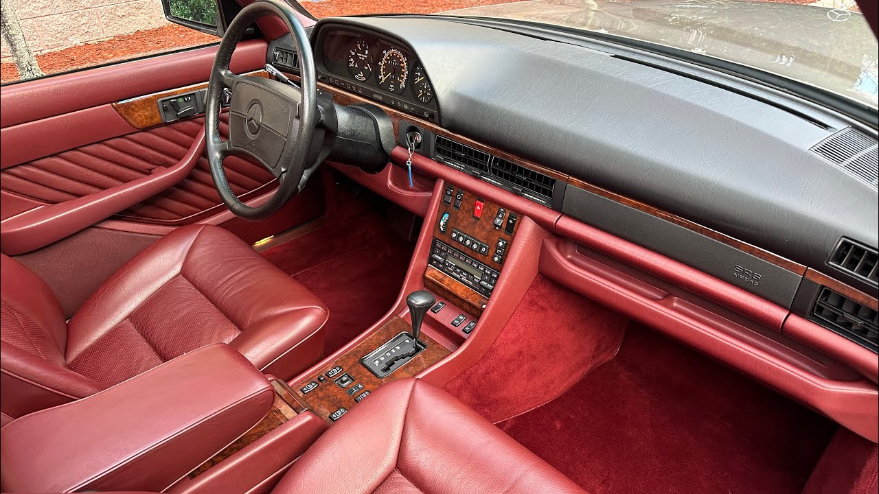 1989 Mercedes-Benz 560SEL Desert Taupe over Burgundy leather interior ...