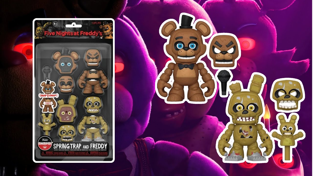 Five Nights at Freddy’s Spring Trap and Freddy Funko Snaps Unboxing 4K ...
