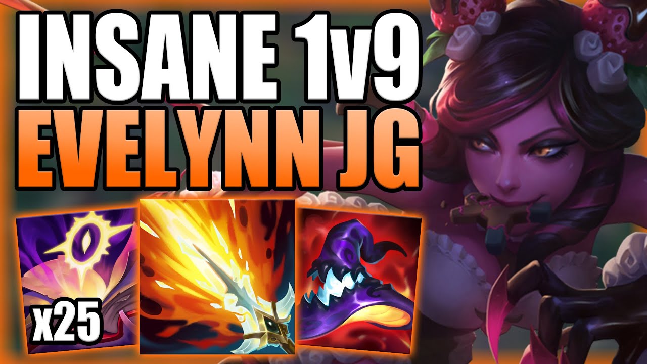 FULL EDUCATIONAL INSANE 1v9 CARRY WITH EVELYNN JUNGLE! - Gameplay Guide ...