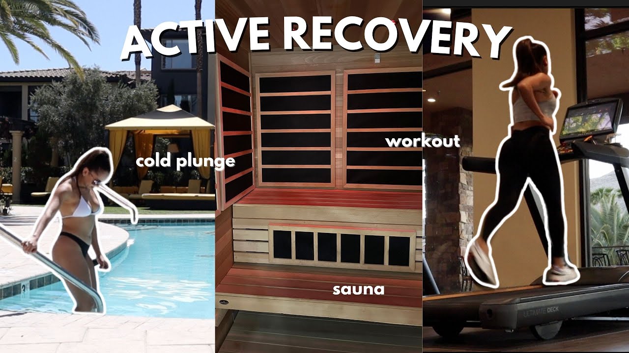 MY ACTIVE RECOVERY ROUTINE: stretching, working out, cold plunge, sauna ...