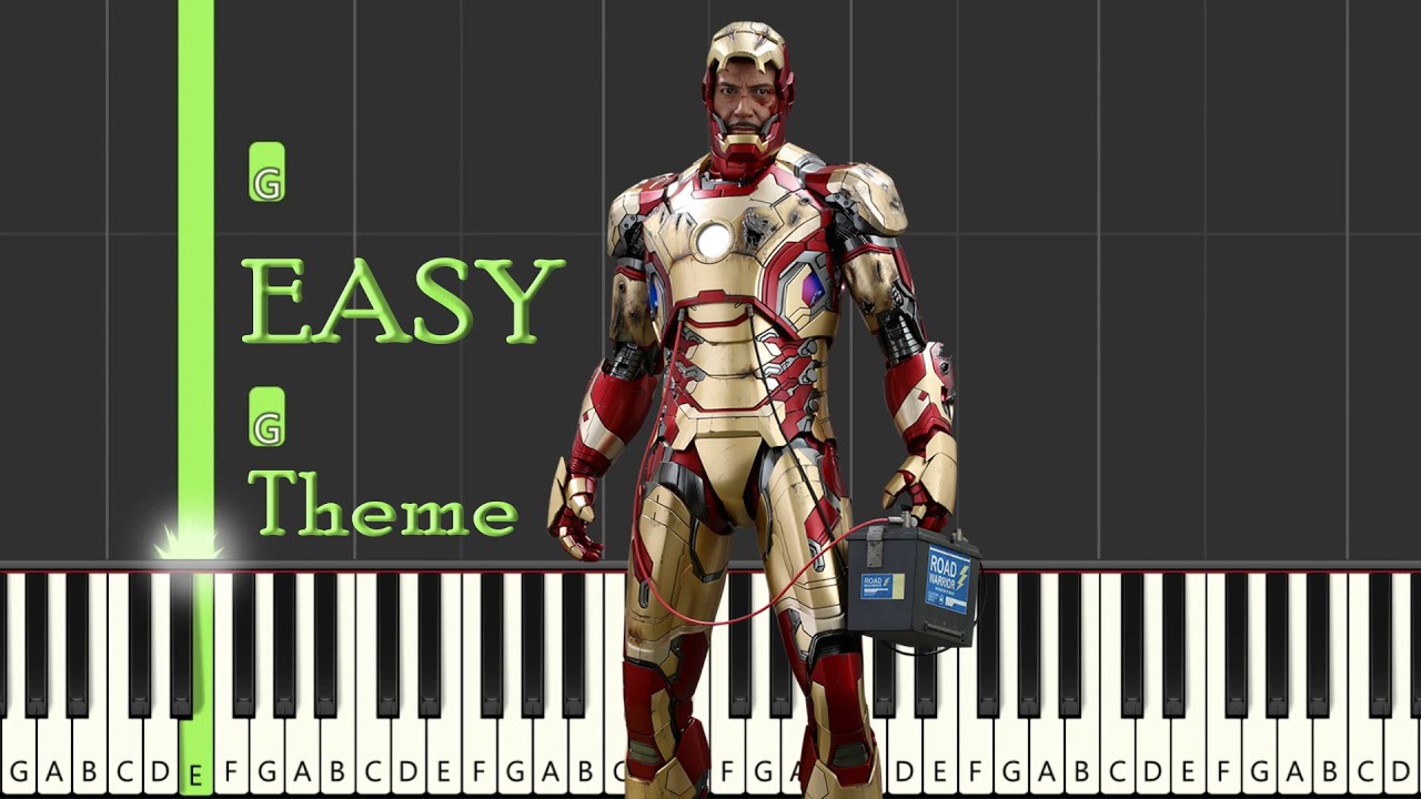 Iron Man 3 Theme - EASY Piano tutorial - YouTube