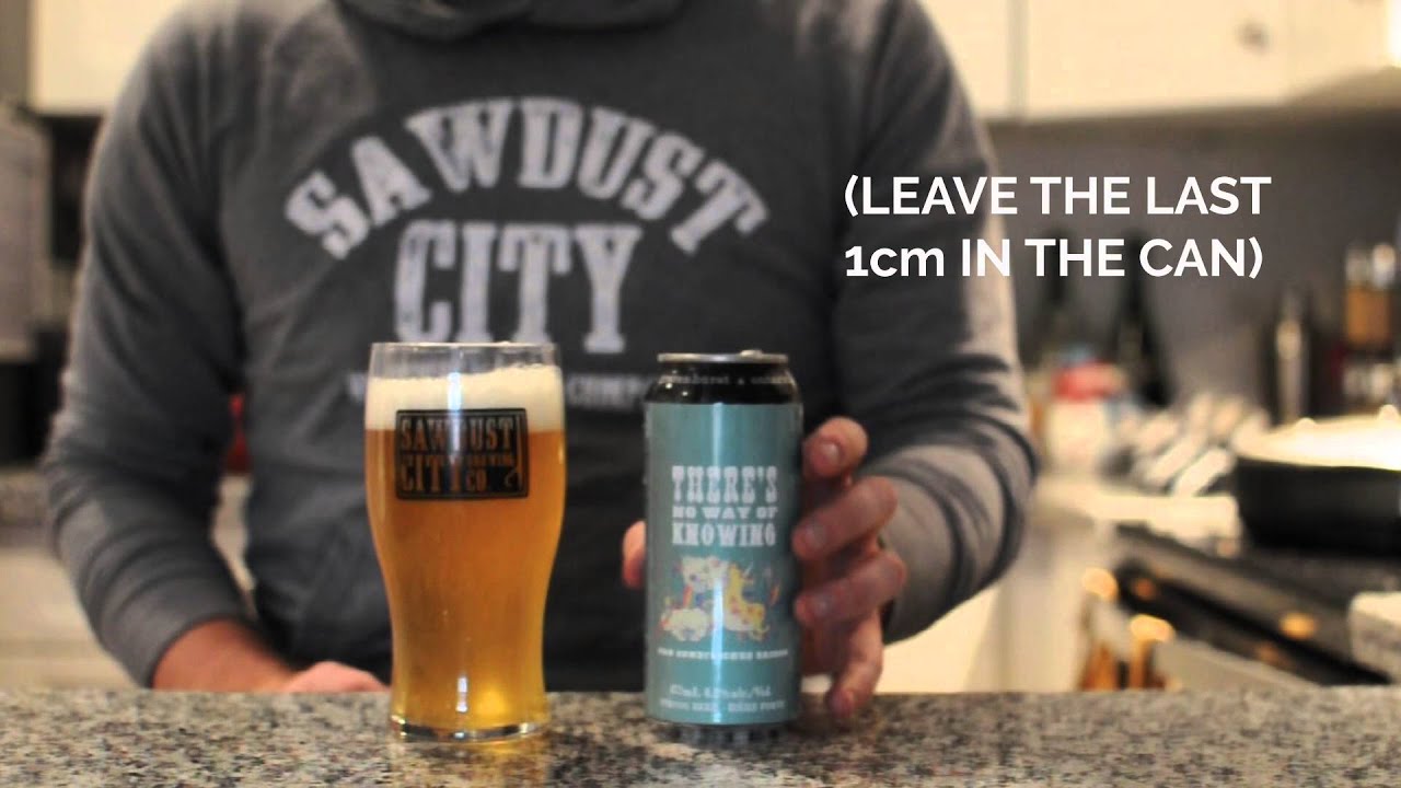 How To Pour a Can-Conditioned Beer - YouTube