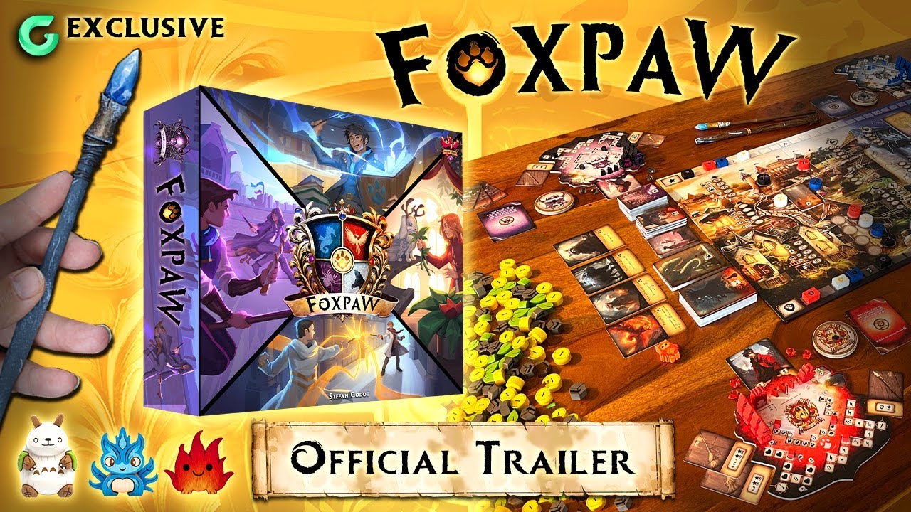 Foxpaw 🦊🧙♂️ Official Trailer A Magical Worker Placement Board Game Gamefound Overview
