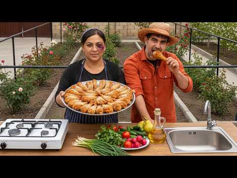 Köy Tavuğu Ateşte Mükemmel Şekilde PişirildiAltın Eller