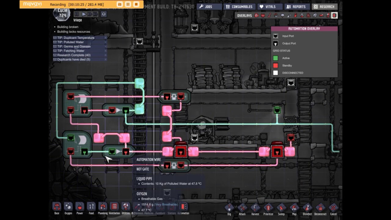 Oxygen not included. Гайд автоматическая зарядка батарей от генераторов ...