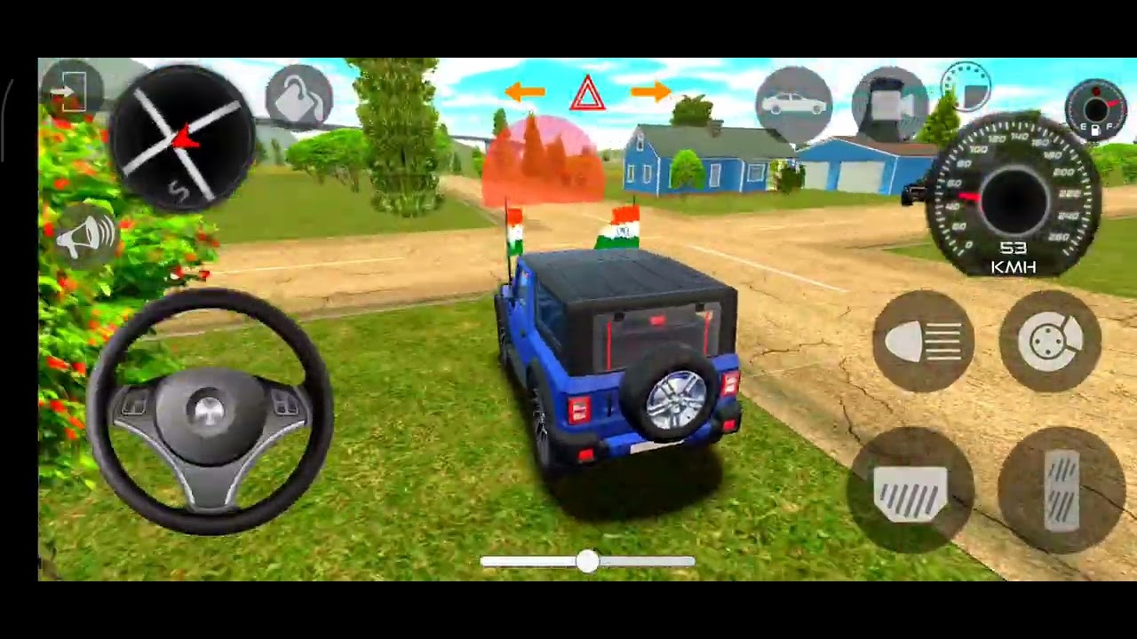 Thar roxx gadi modifaid doler song and off roding driving🚘👌#racinggame ...