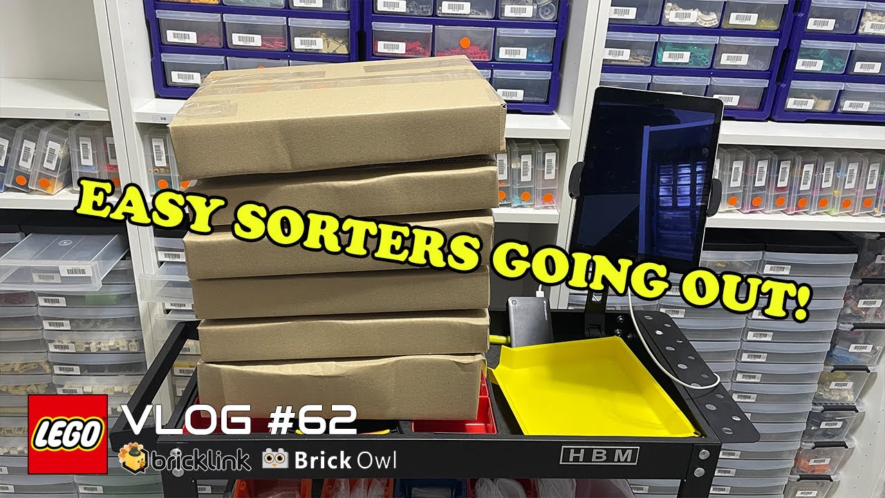 EASY SORTERS GOING OUT! / Bricklink & BrickOwl VLOG #62 - YouTube