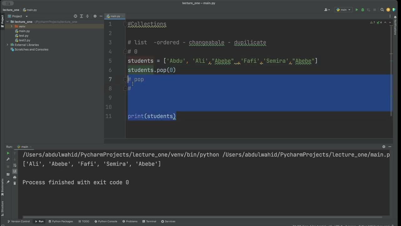 Collections Python In Amharic Part 4 Youtube