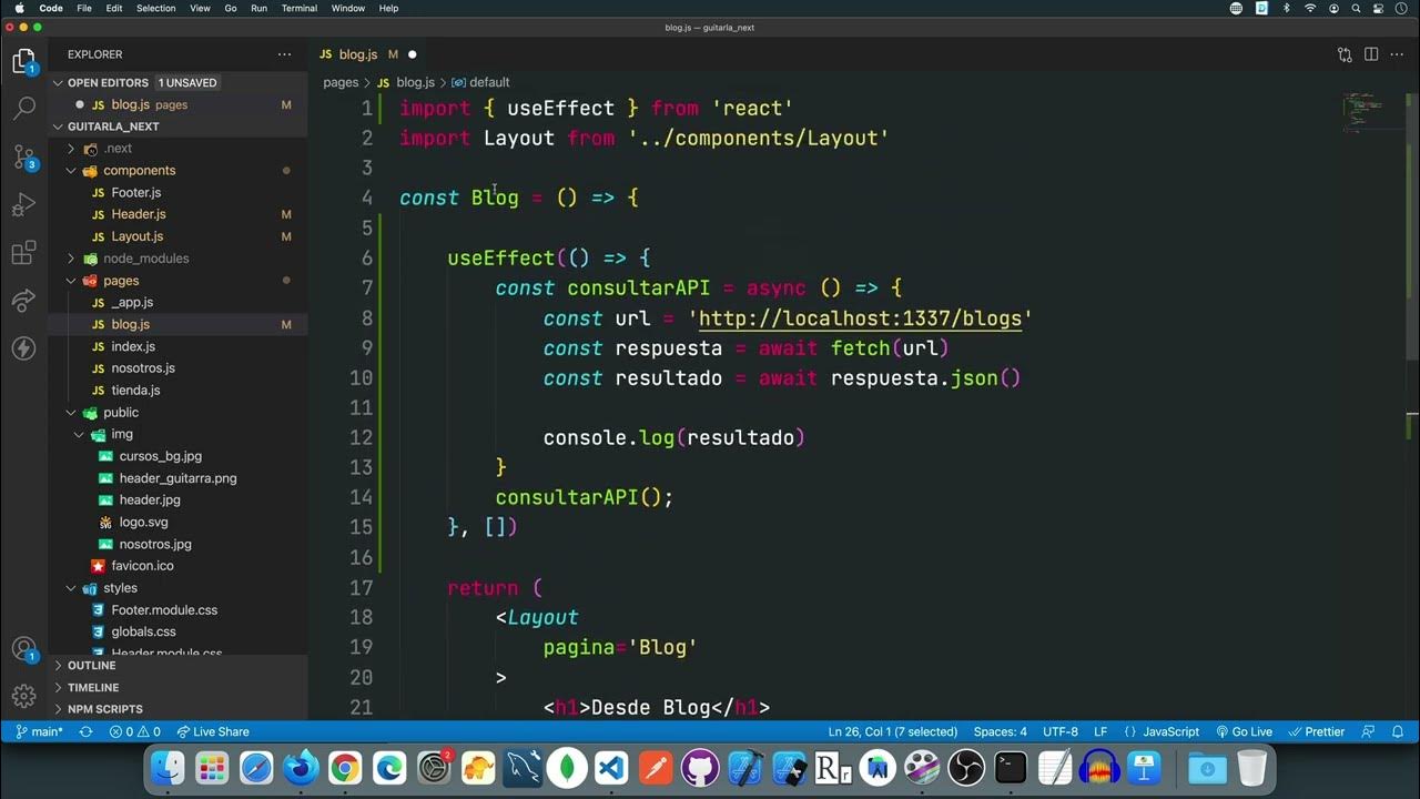 Curso Nextjs 18 Obtener Datos Con Getserversideprops Y Getstaticprops Youtube