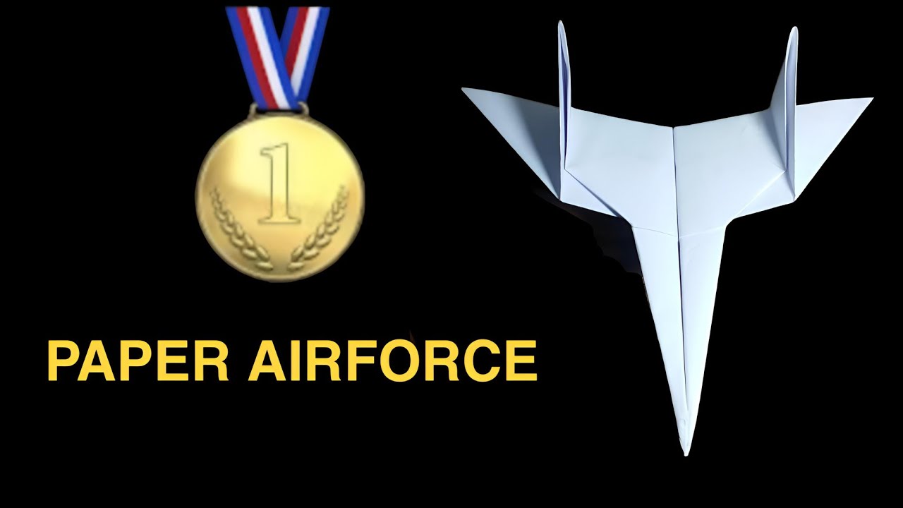 How To Make A Paper Airplane Easy | Paper Airforce | Origami Plane ...