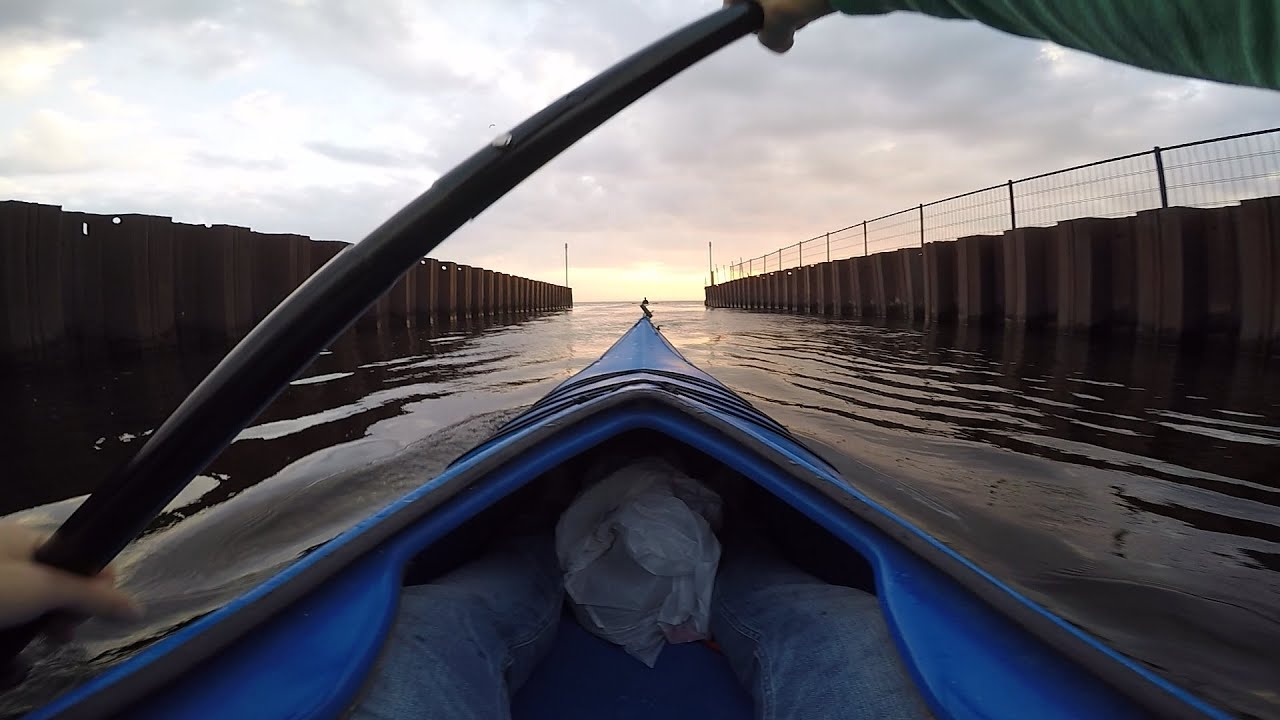 Mona Lake / Lake Michigan Kayaking HD - GoPro 4 Chest Mount - YouTube