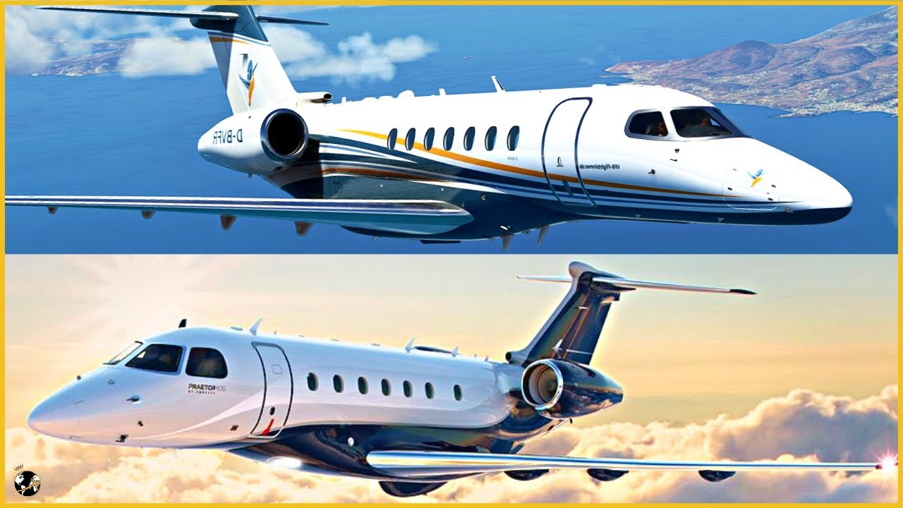 Cessna Citation Longitude vs. Embraer Praetor 600 | FULL COMPARISON ...