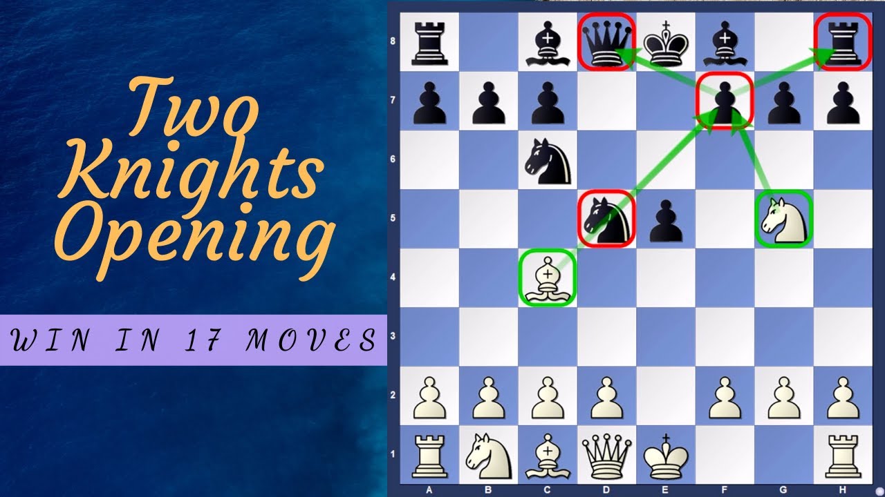 Two Knights Opening - Win in 17 moves - Fried Liver Trap - Chess ...