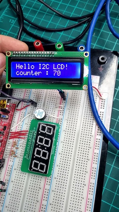 [atmega128] 4bit I2C LCD - YouTube