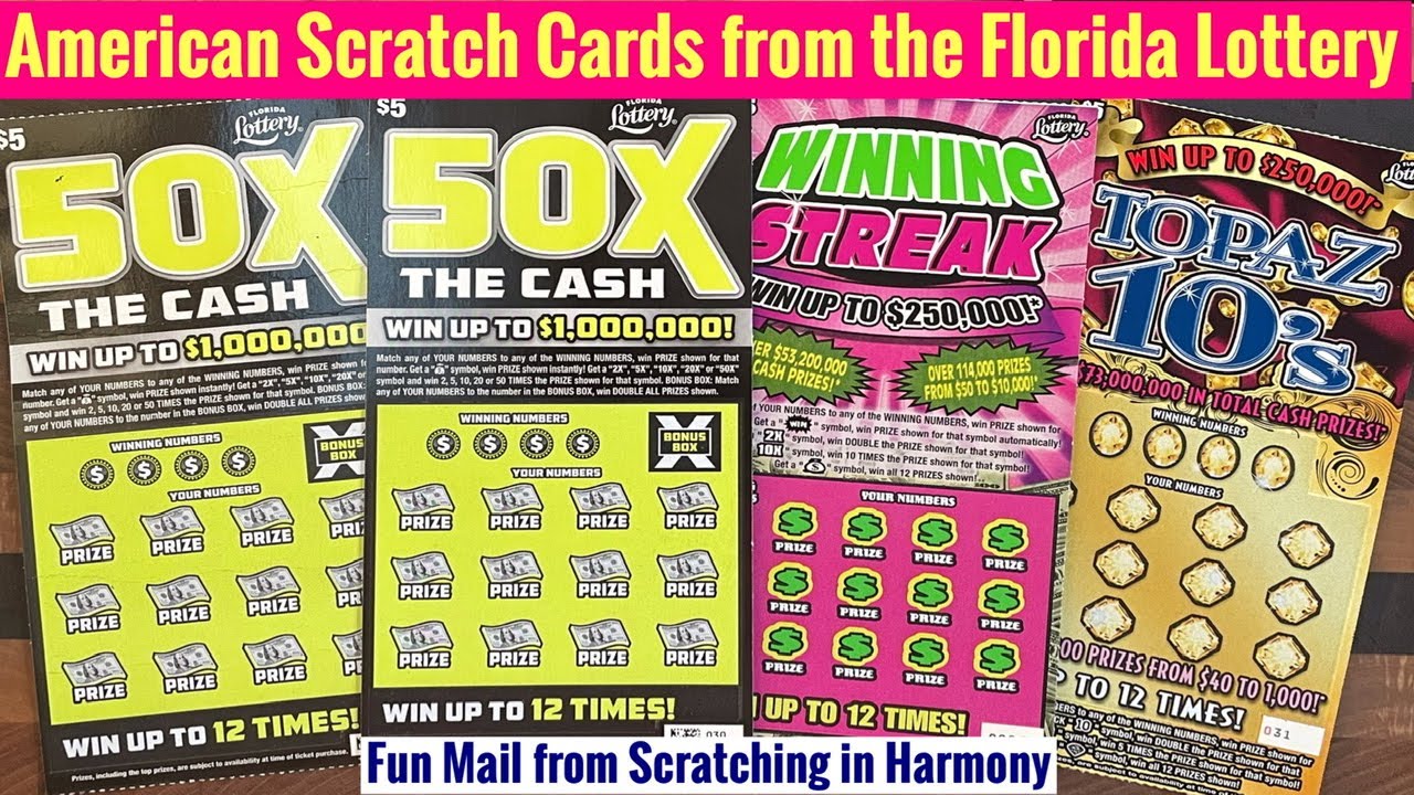 American Scratch Cards From The Florida Lottery #Scratch #Cards # ...