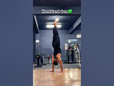 6 steps to handstand. #motivation #handstandworkout #calisthenics #yoga #gym #fitness #phonka # ...
