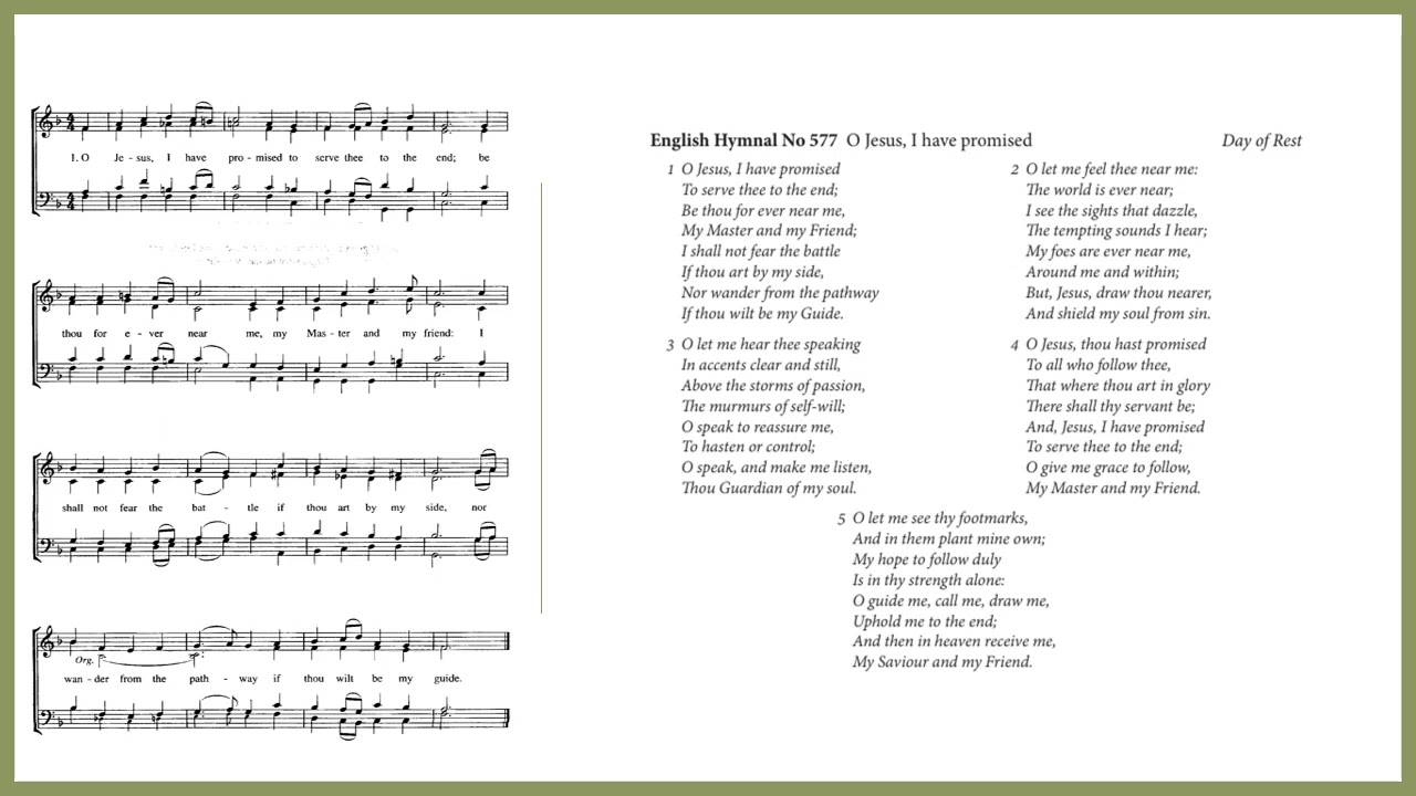 Hymns for the Ninth Sunday after Trinity - YouTube